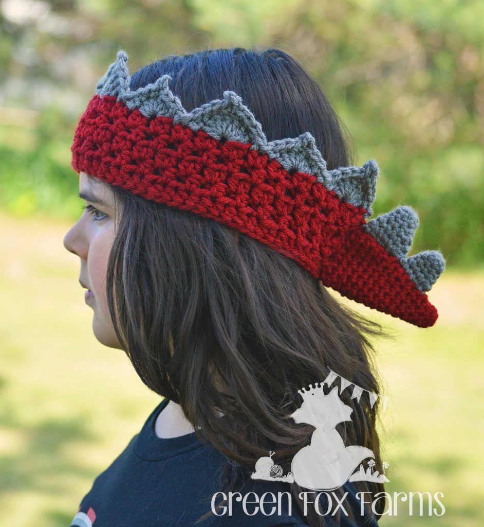 Crochet Dinosaur Crown Pattern Release! • Green Fox Farms Designs