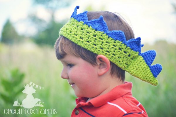 Crochet Dinosaur Crown Pattern Release! • Green Fox Farms Designs