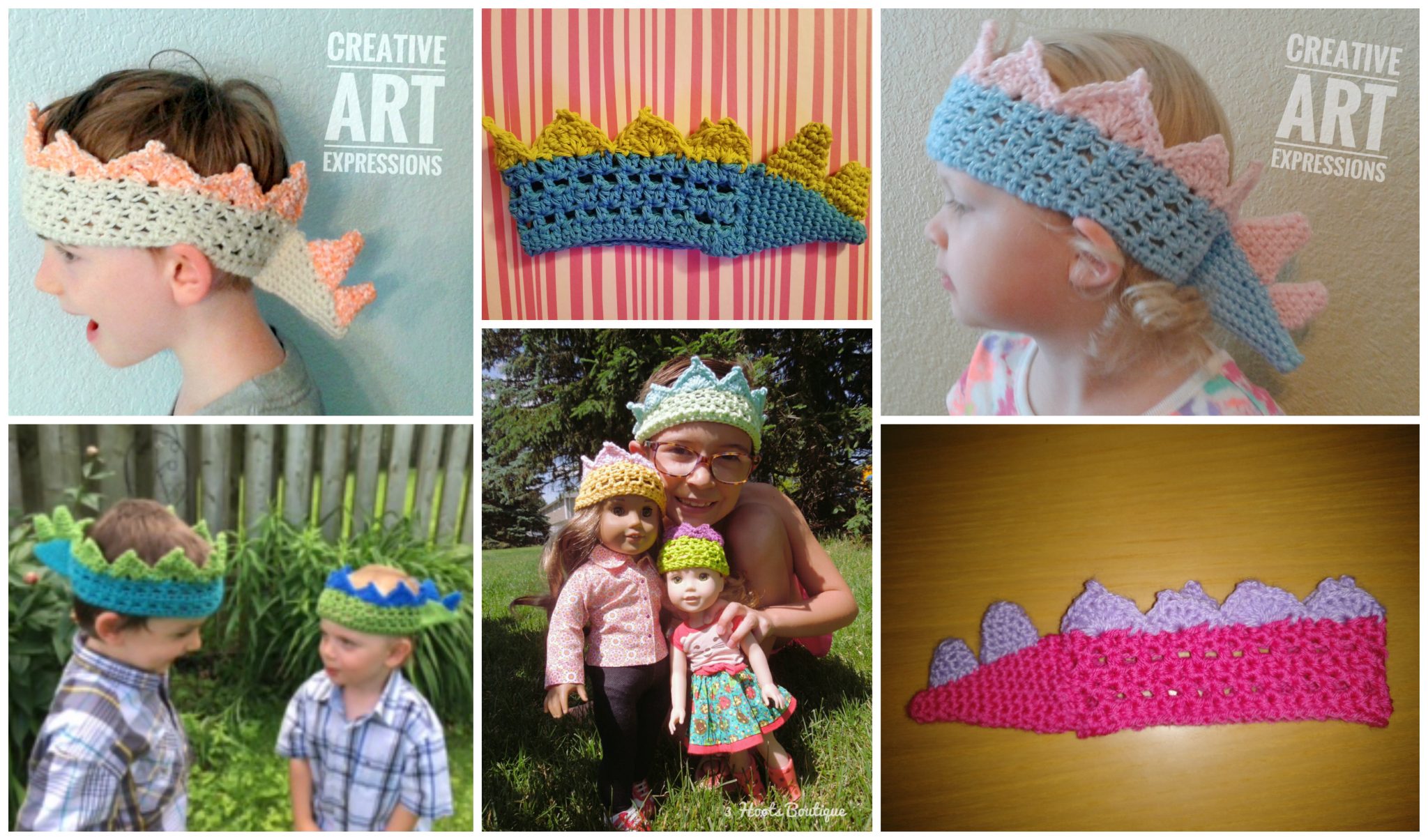 Crochet Dinosaur Crown Pattern Release! • Green Fox Farms Designs