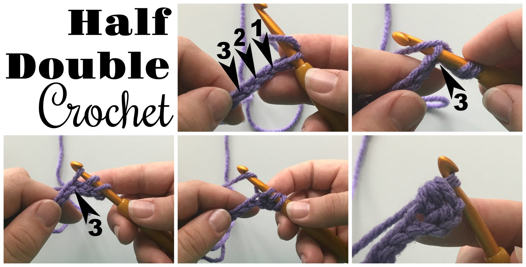 Half Double Crochet - Learn To Crochet Series • Green Fox Farms Designs