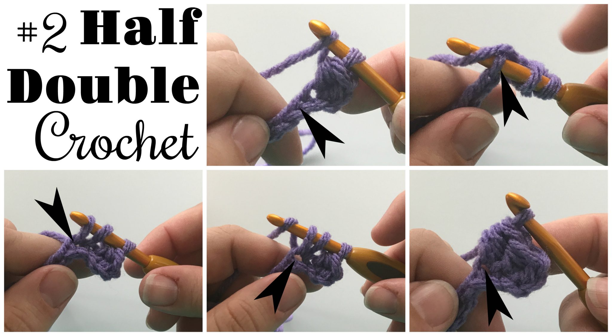Half Double Crochet - Learn To Crochet Series • Green Fox Farms Designs