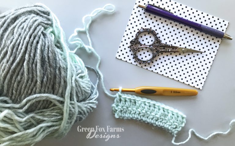 Double Crochet - Learn to Crochet Series • Green Fox Farms Designs