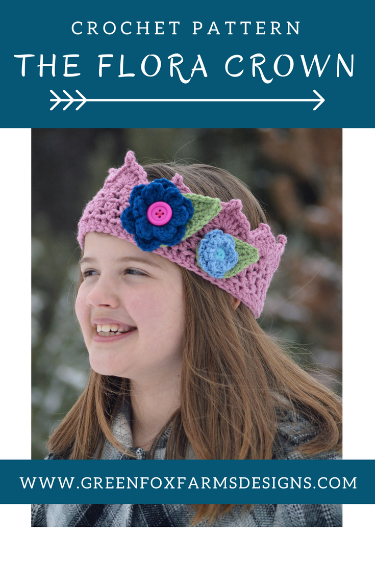 Flora Crown Crochet Pattern • Green Fox Farms Designs