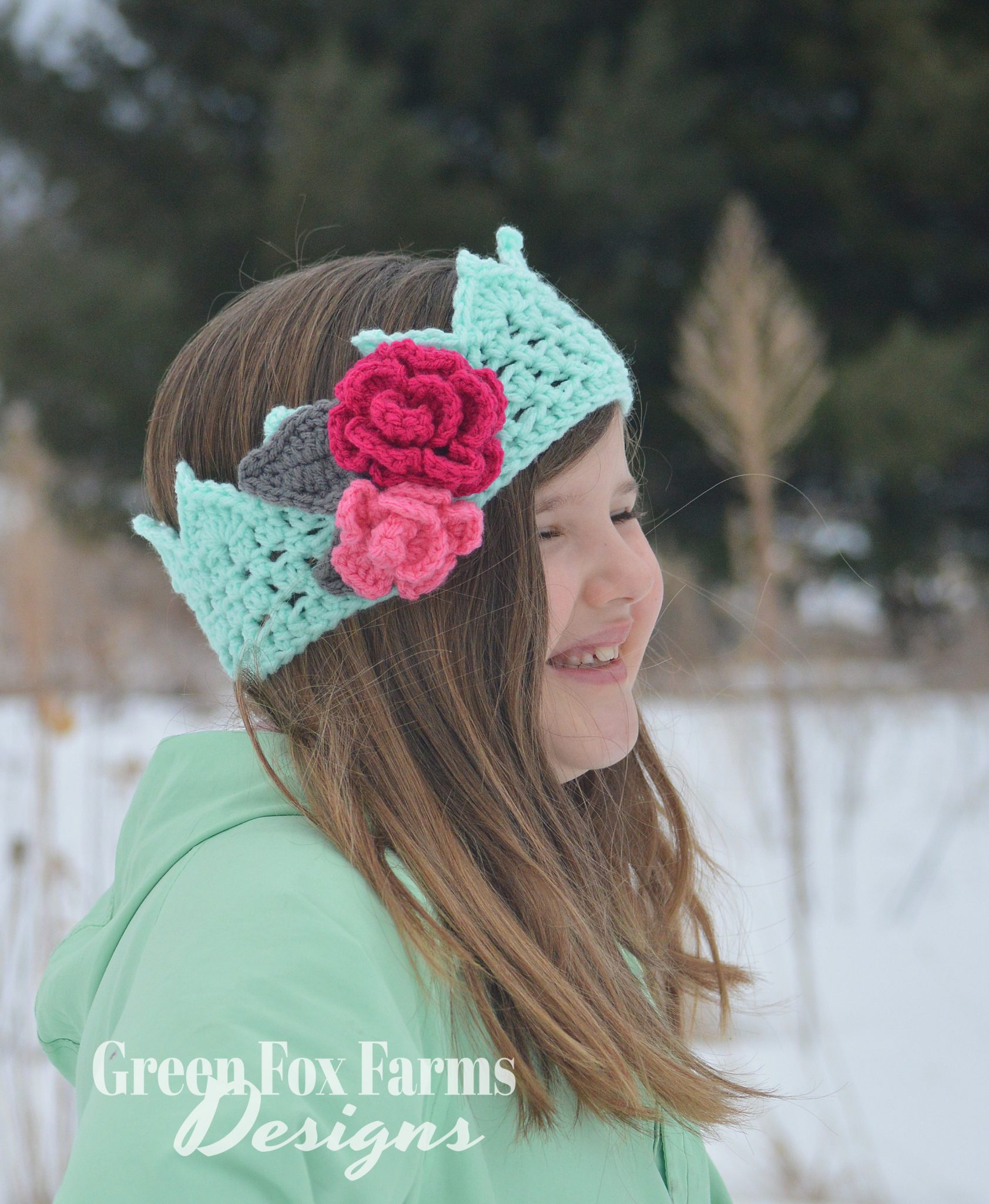 Flora Crown Crochet Pattern • Green Fox Farms Designs