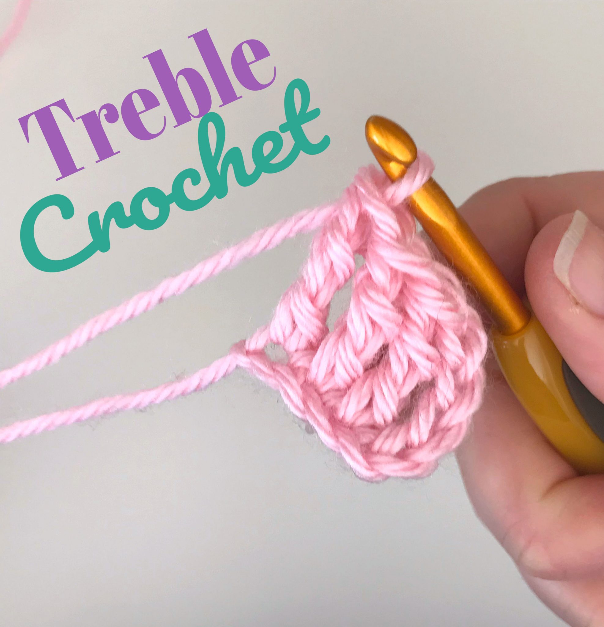 Treble Crochet - Learn To Crochet Series • Green Fox Farms Designs