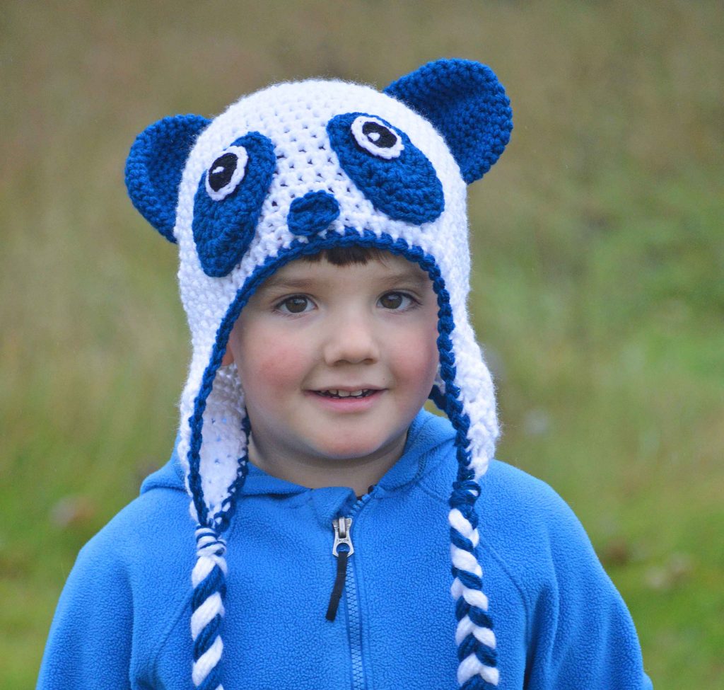 Cozy Panda Hat Crochet Pattern • Green Fox Farms Designs