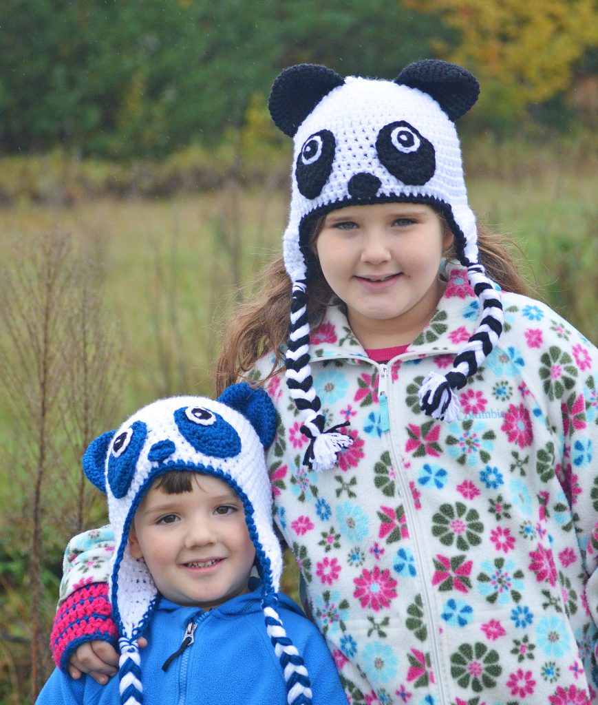 Cozy Panda Hat Crochet Pattern • Green Fox Farms Designs