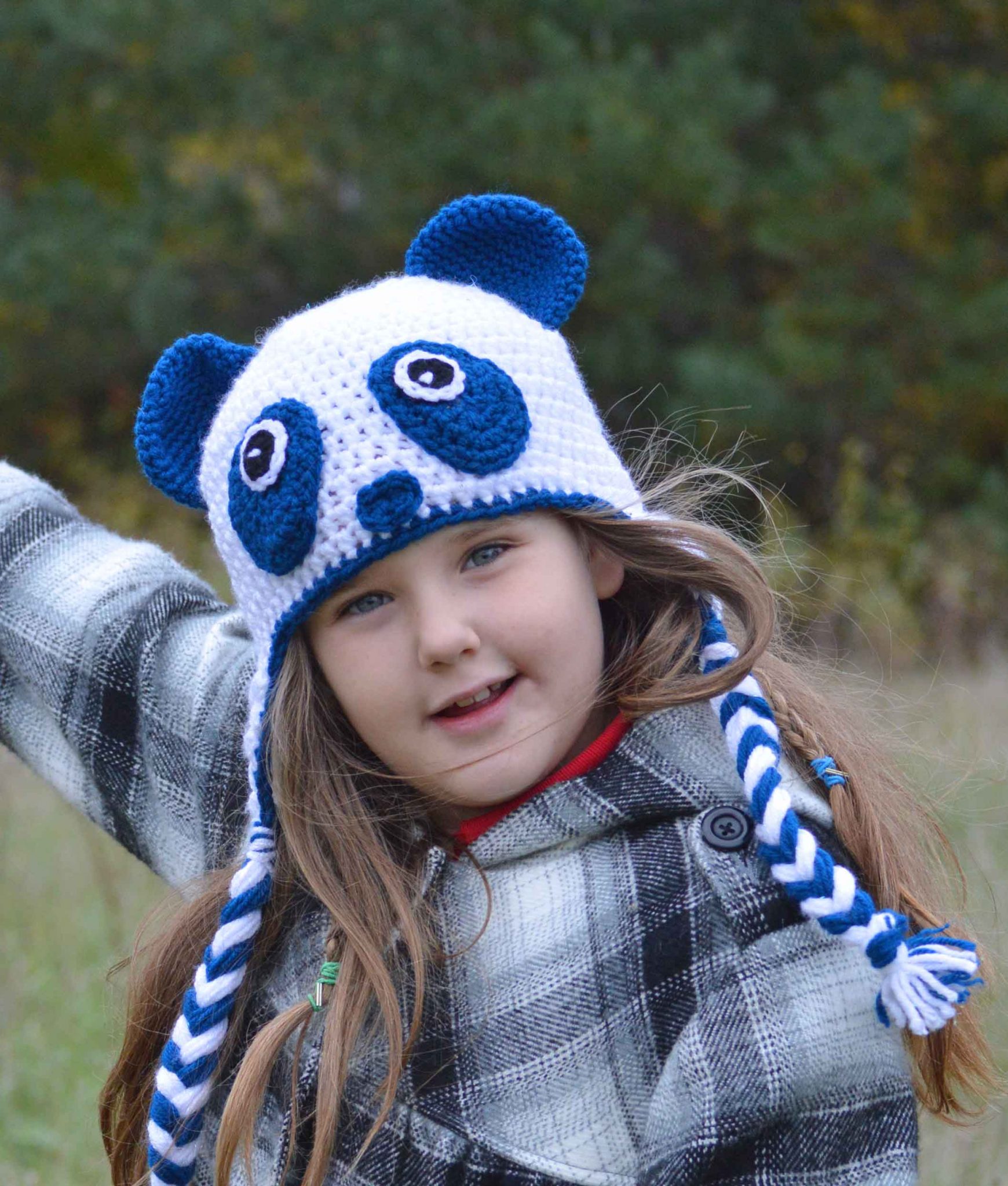 Cozy Panda Hat Crochet Pattern • Green Fox Farms Designs