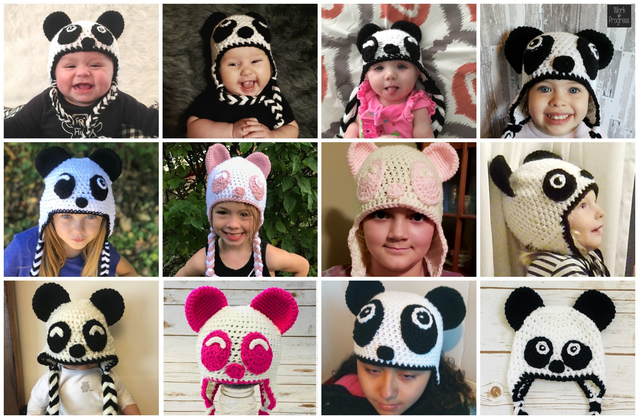 Cozy Panda Hat Crochet Pattern • Green Fox Farms Designs