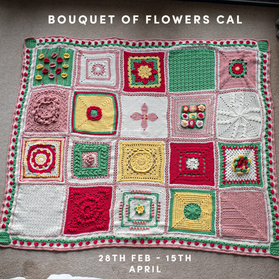 Sweet Flora Afghan Square • Green Fox Farms Designs