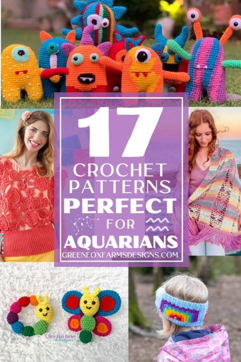 17 Amazing Crochet Patterns For Aquarius • Green Fox Farms Designs