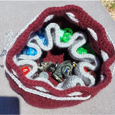 Evan's 8 Pocket Dice Bag Storage: Free Crochet Pattern