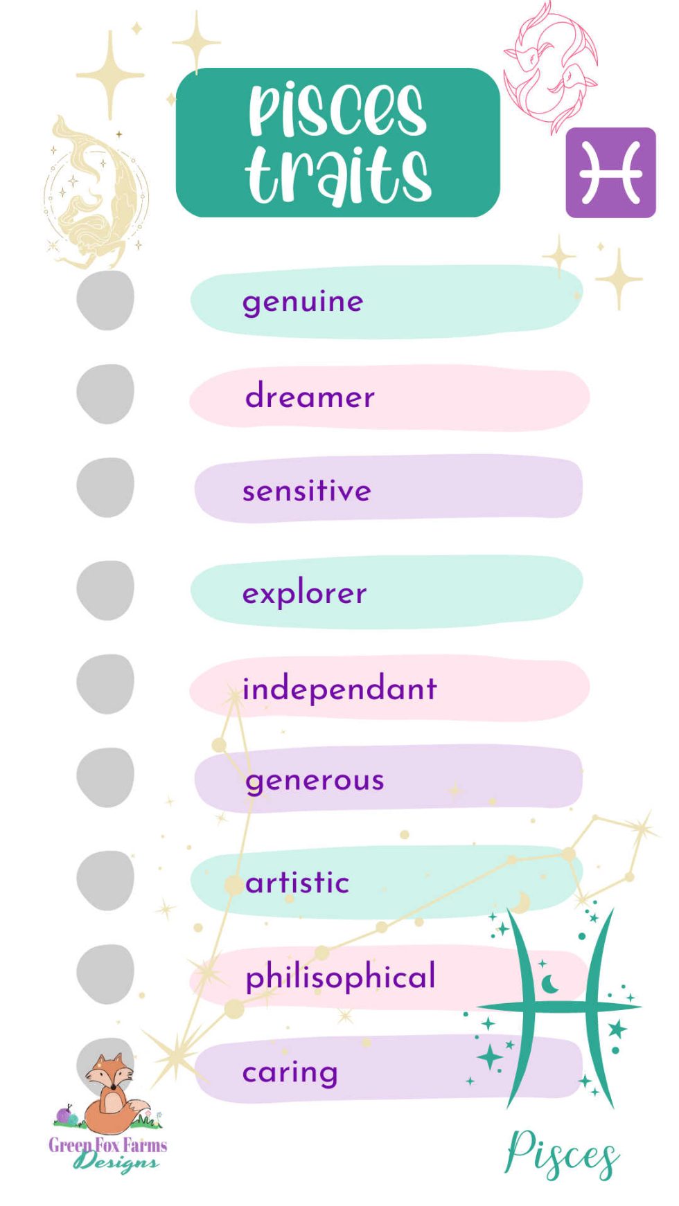 17 Perfect Crochet Patterns For Pisces • Green Fox Farms Designs