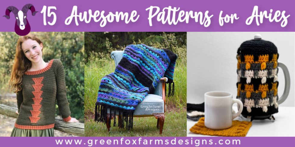 15 Awesome Crochet Patterns For Aries • Green Fox Farms Designs