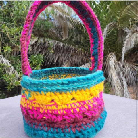 New Easter Baskets Crochet Pattern: Sweet Stripes Collection