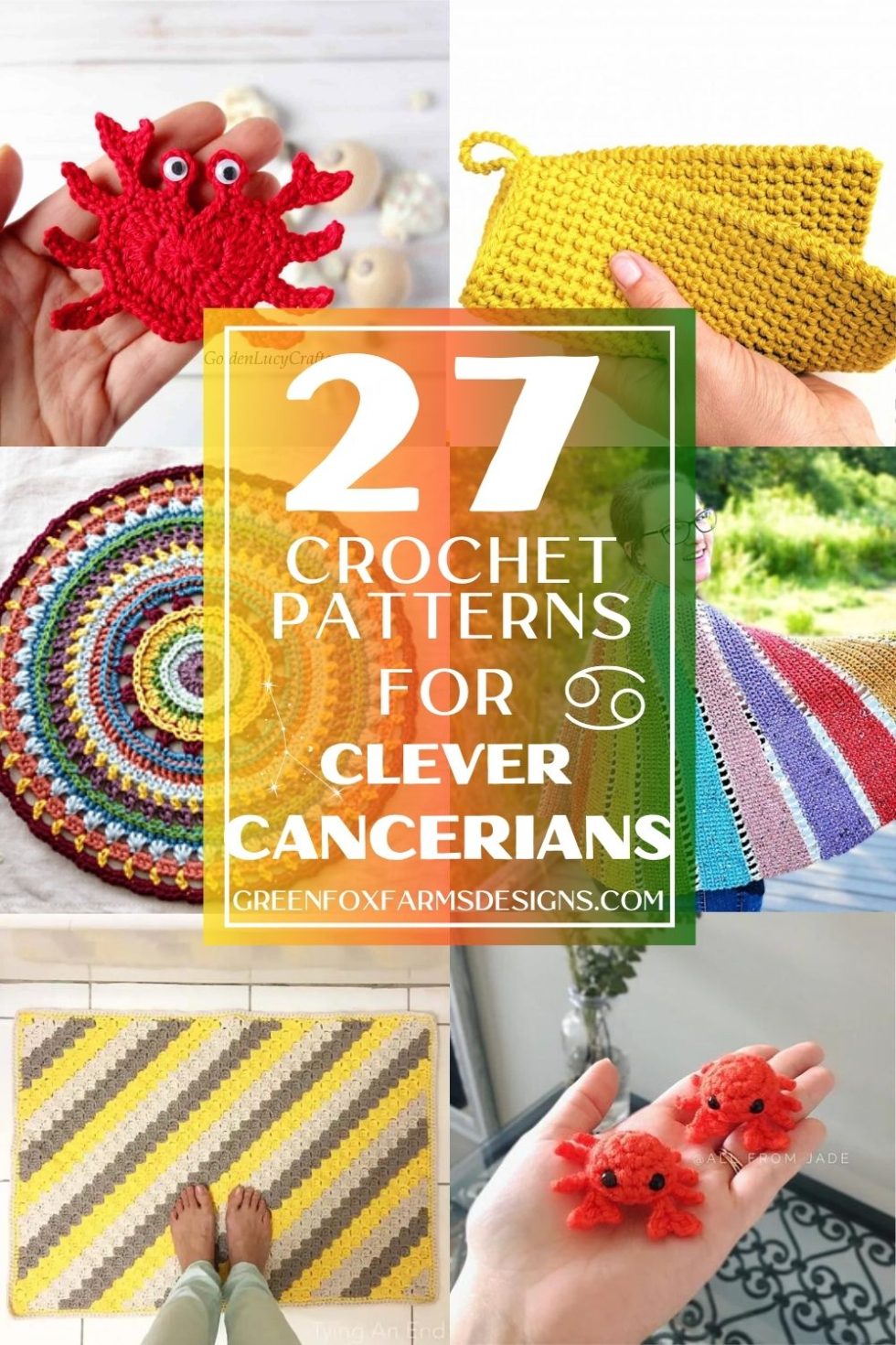 27 Clever Crochet Patterns For Cancerians • Green Fox Farms Designs