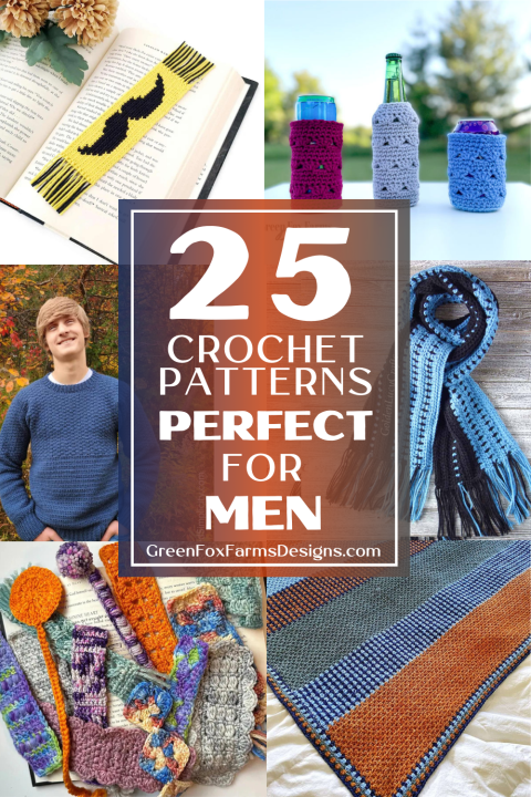 Crochet Patterns For Men: The Best Easy Gift Ideas! • Green Fox Farms ...