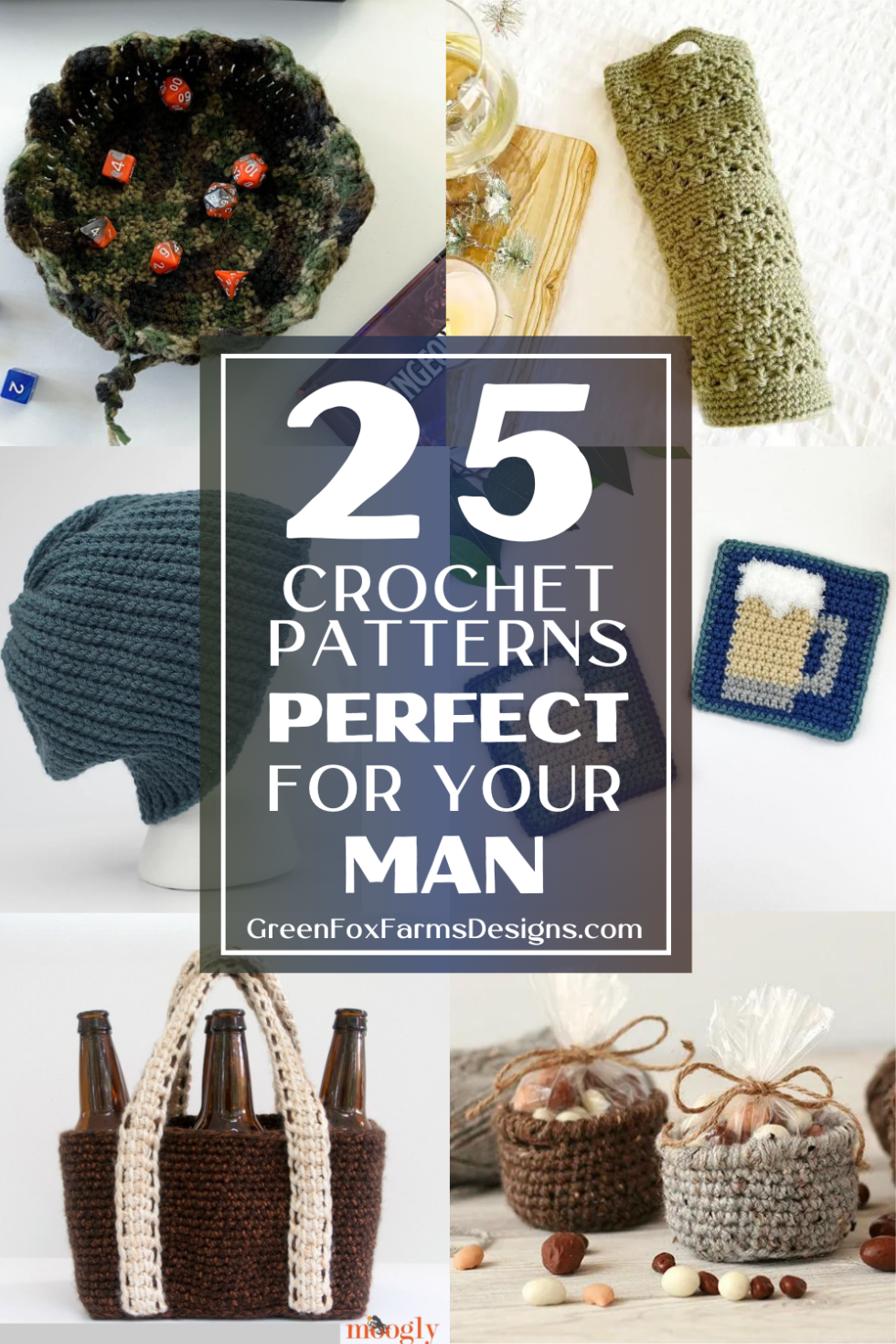 Crochet Patterns For Men: The Best Easy Gift Ideas! • Green Fox Farms ...