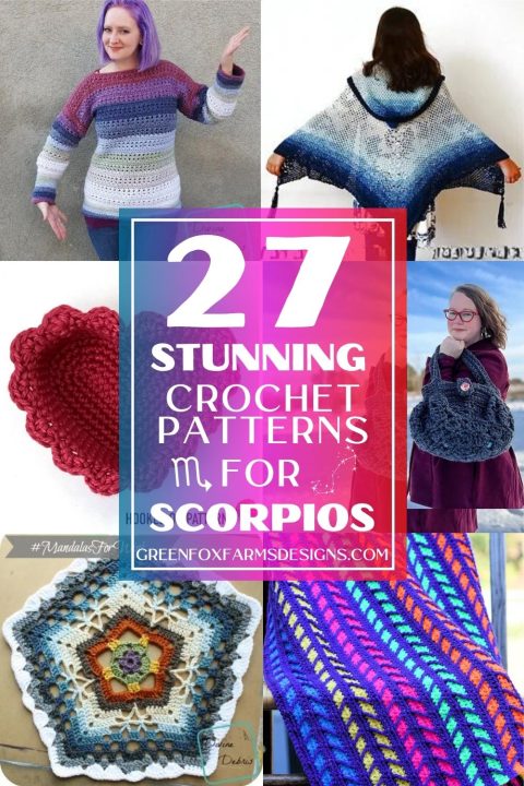 27 Stunning Crochet Patterns For Scorpios • Green Fox Farms Designs