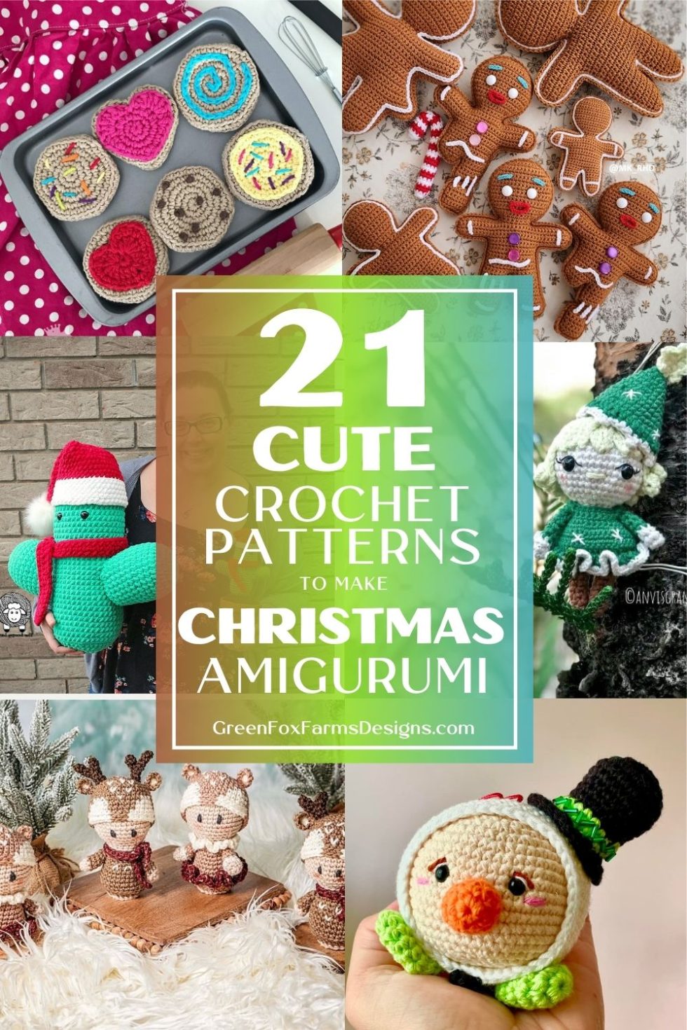 Christmas Amigurumi Crochet Patterns: Free + Festive Gift Ideas • Green ...