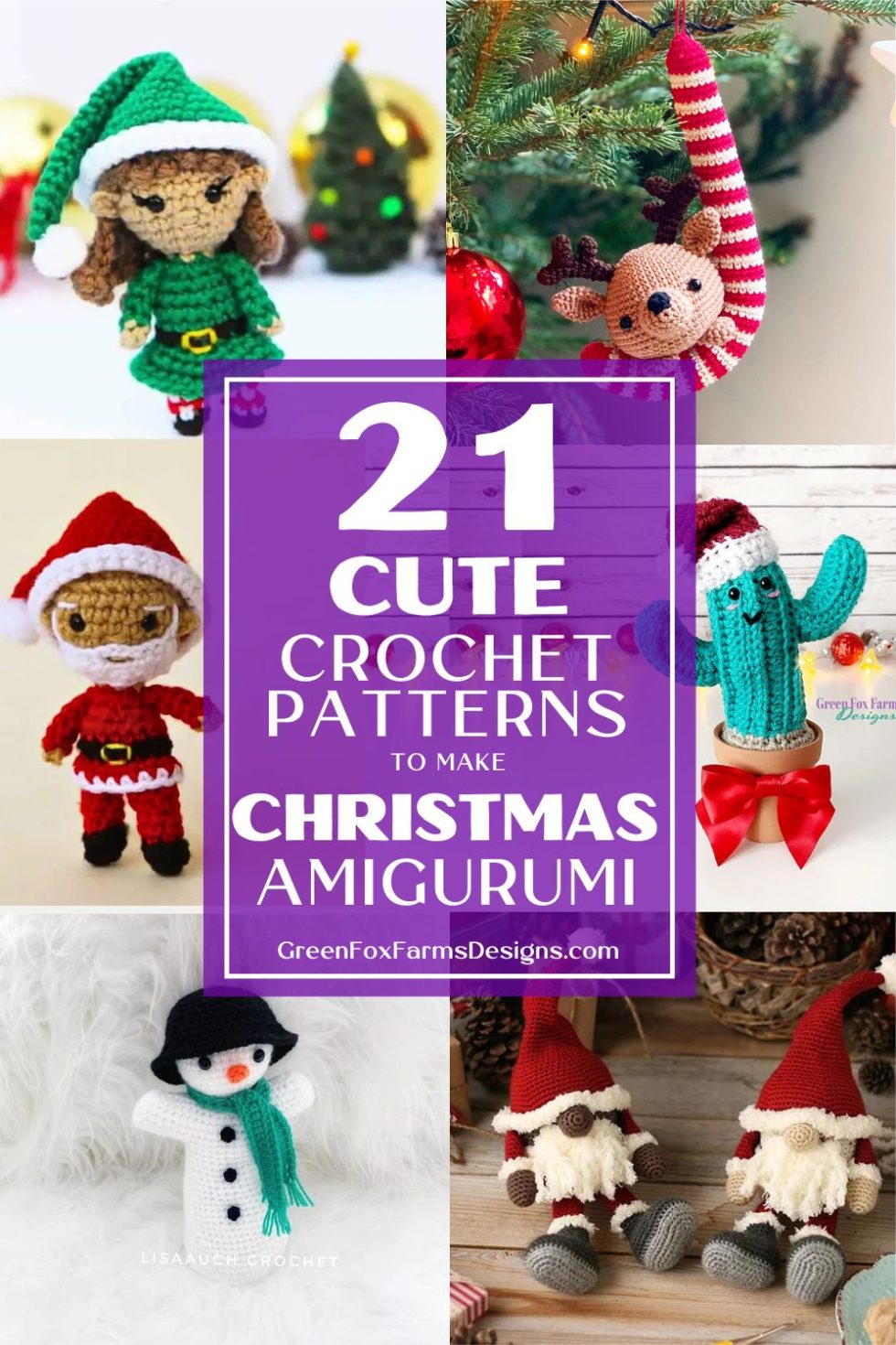 Christmas Amigurumi Crochet Patterns: Free + Festive Gift Ideas • Green ...