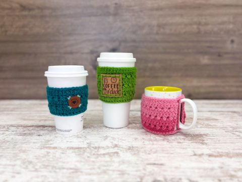 Hopscotch Coffee Cup Cozy • Green Fox Farms Designs