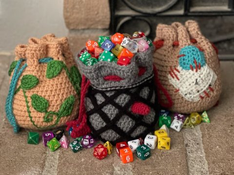DnD Dice Bag Of Tricks - FREE Crochet Pattern For TTRPGs • Green Fox ...