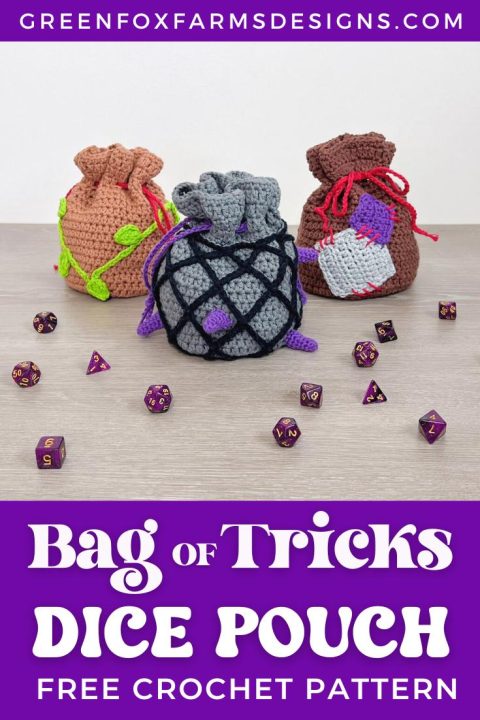 DnD Dice Bag Of Tricks - FREE Crochet Pattern For TTRPGs • Green Fox ...