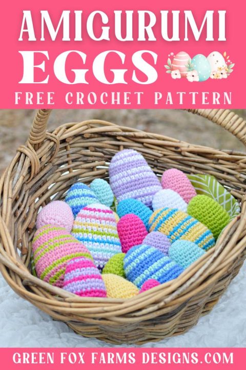Free Crochet Easter Egg Pattern: Beginner Tutorial • Green Fox Farms Designs
