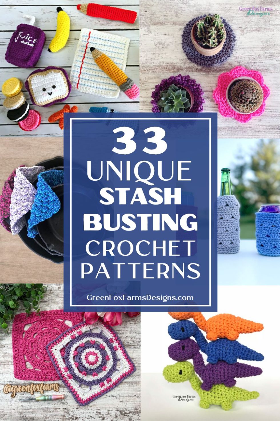 Unique Stash Buster Crochet Patterns To Gift! • Green Fox Farms Designs