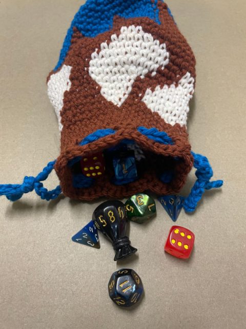 Baby Dragon Egg Dice Bag Crochet Pattern • Green Fox Farms Designs