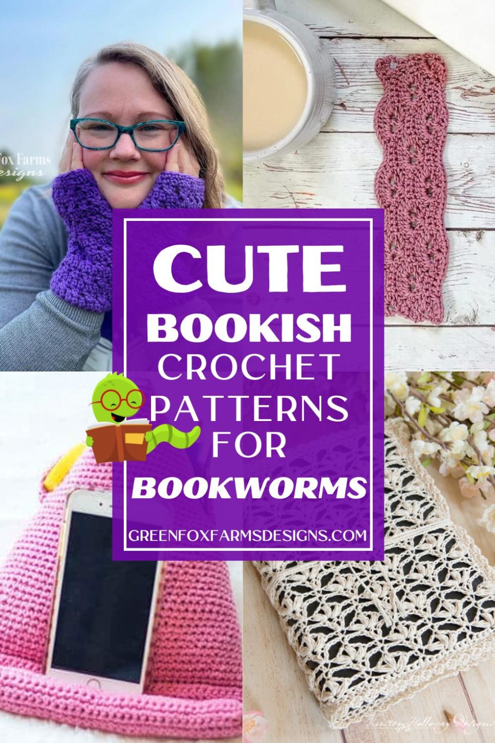 Gorgeous Crochet Patterns For Book Lovers - To Make & Gift! • Green Fox ...