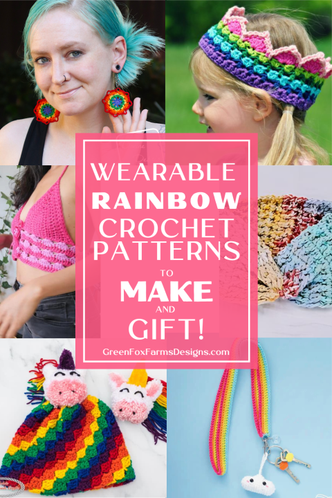 31 Rainbow Crochet Patterns To Celebrate Pride Month! • Green Fox Farms ...