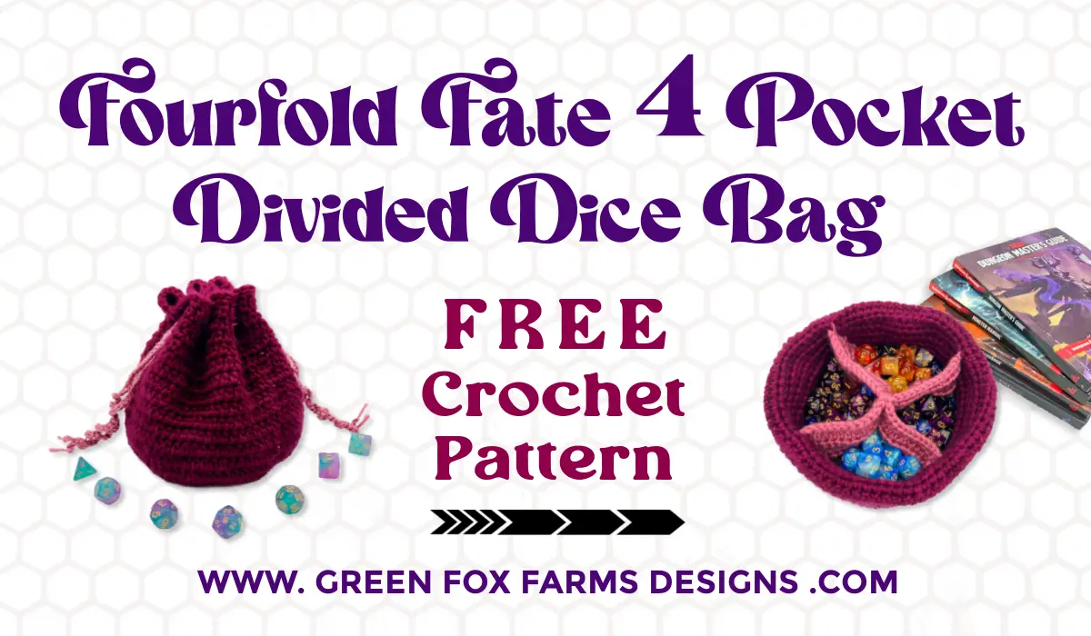 Free Fourfold Fate Divided Dice Bag Pattern: Multi-4-pocket Design ...