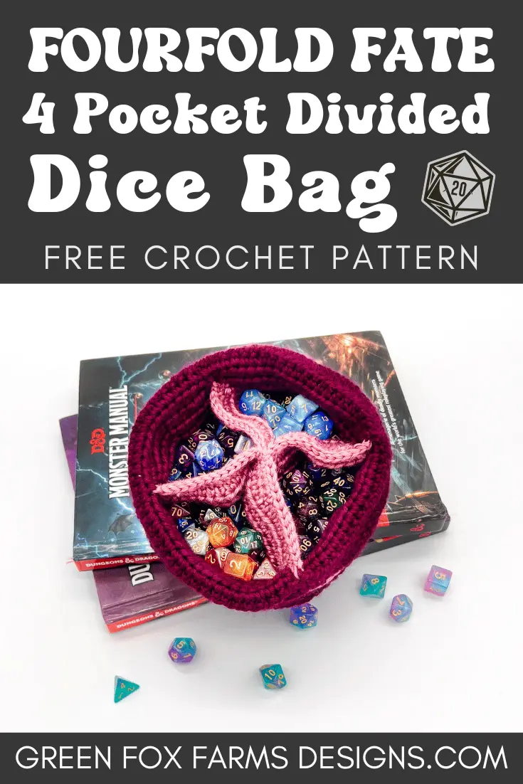 Free Fourfold Fate Divided Dice Bag Pattern: Multi-4-pocket Design ...