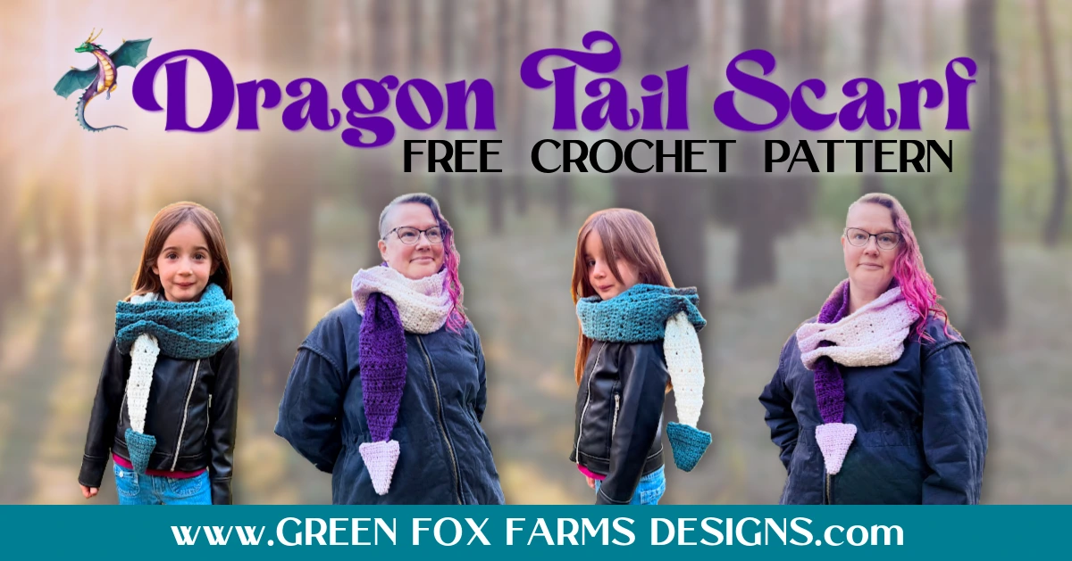 Free Dragon Tail Scarf Crochet Pattern! Cozy For Fall, Winter And ...