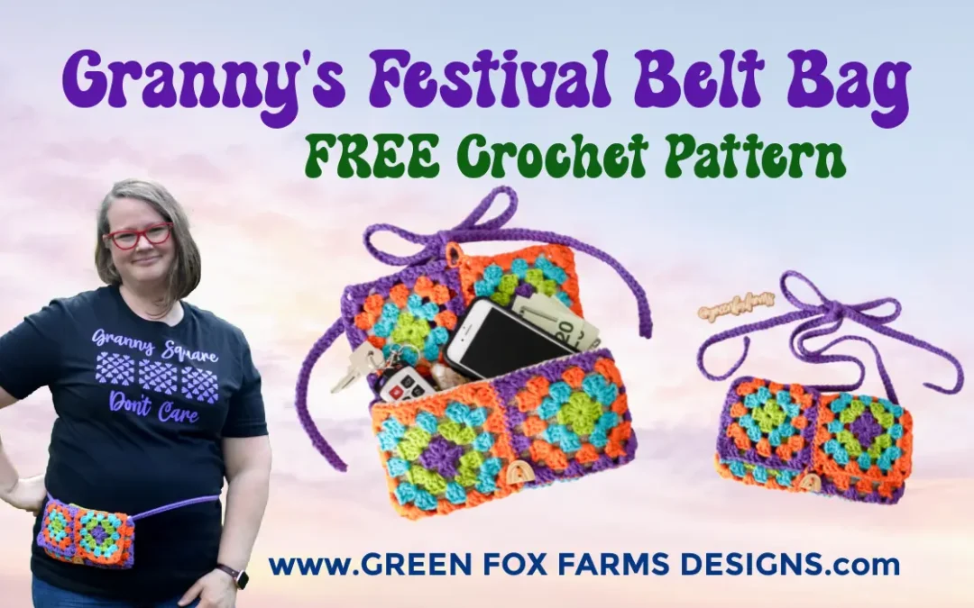 Granny's Festival Belt Pouch: Beginner-Friendly Granny Square Crochet ...