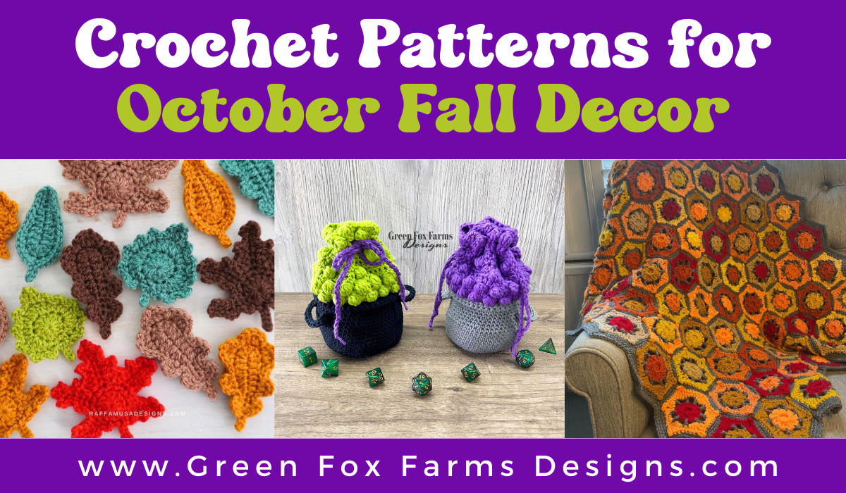Fall Crochet Projects: Patterns & Ideas For October Decor • Green Fox ...
