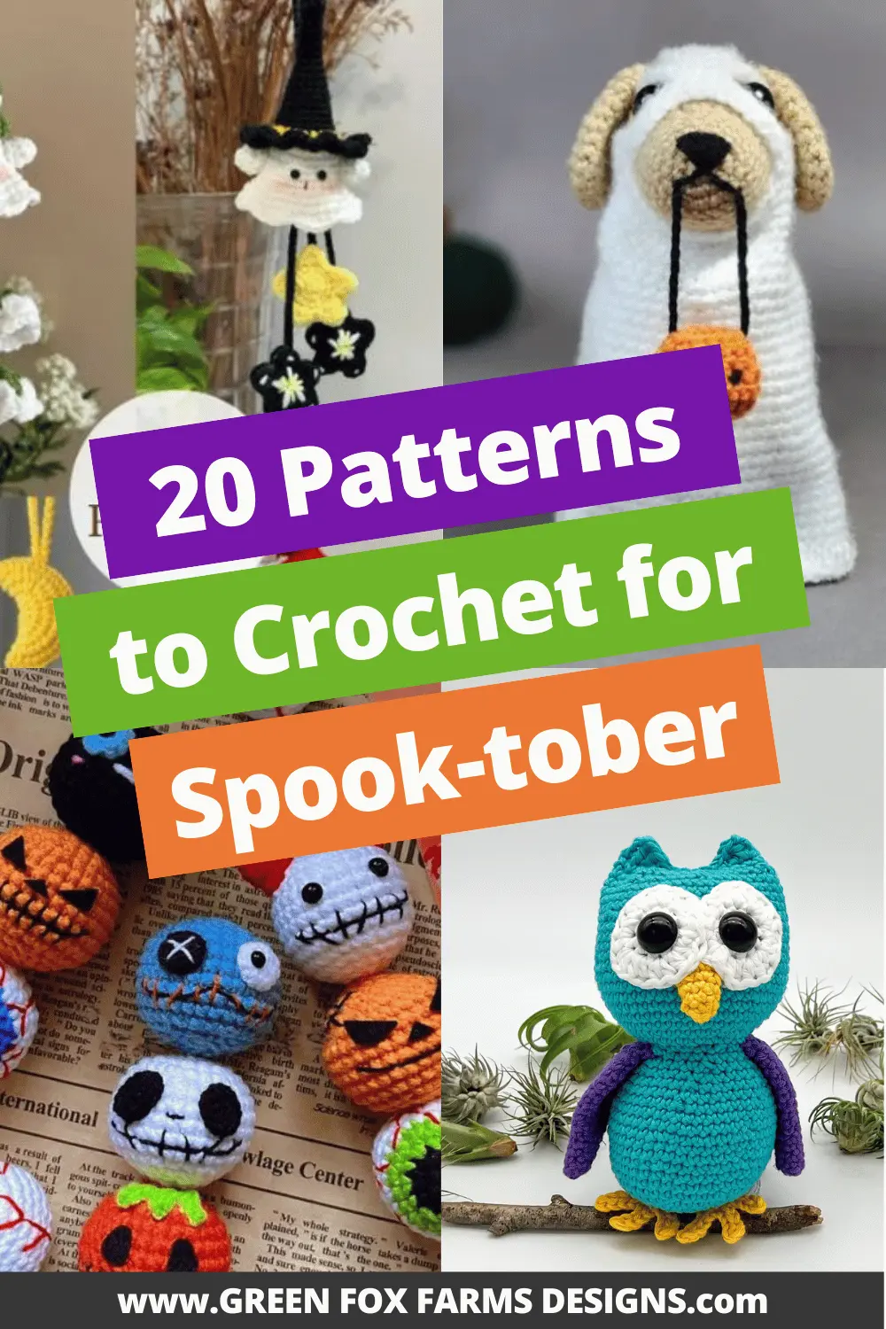 Creepy-Cute Halloween Crochet Patterns For Spooktober • Green Fox Farms ...
