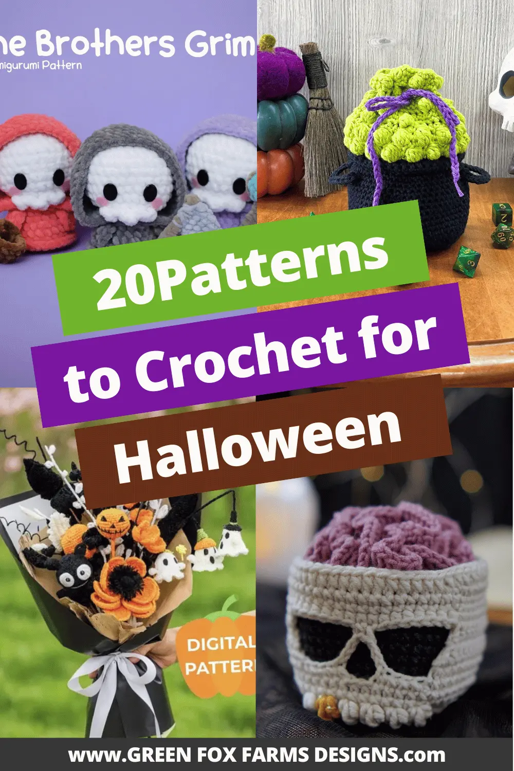Creepy-Cute Halloween Crochet Patterns For Spooktober • Green Fox Farms ...