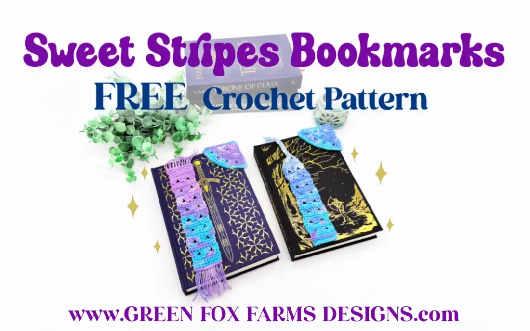 Easy Crochet Bookmark Pattern: Free Sweet Stripes Bookmark Tutorial ...